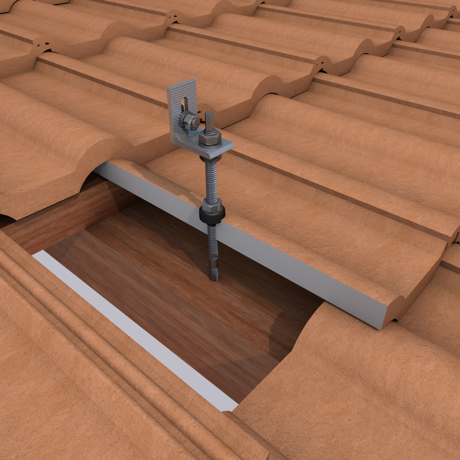 SOPORTE COPLANAR CONTINUO ATORNILLADO PARA CUBIERTA. Eco Energias